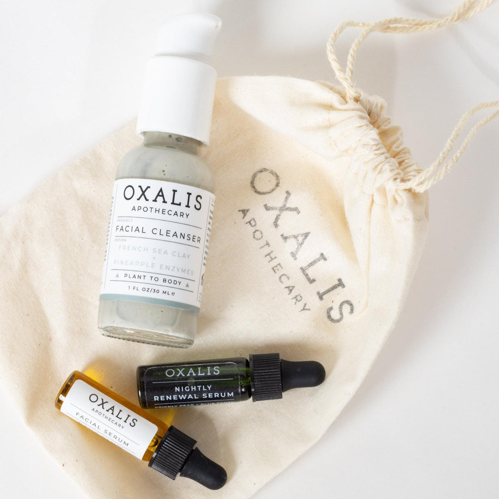 STARTER FACIAL KIT WITH CLEANSER + SERUMS